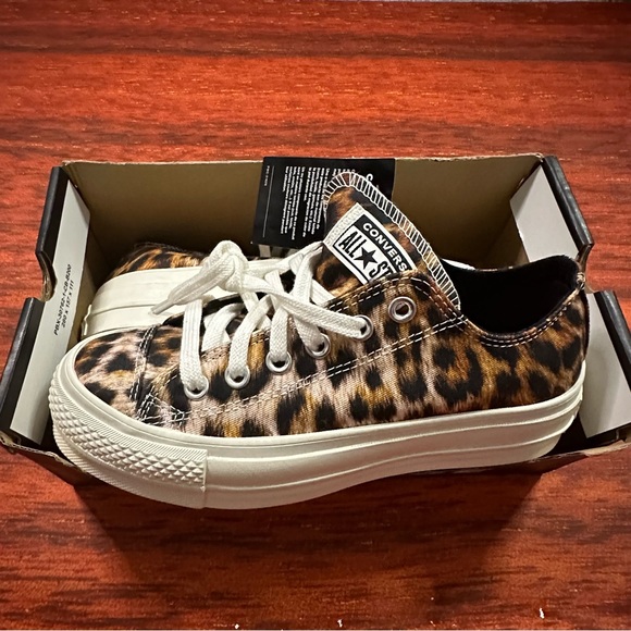 Converse | Shoes | Brand New Converse Leopard Print Platform Chuck ...